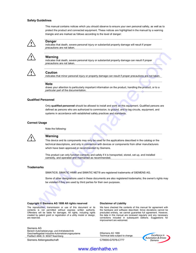 Siemens win cc manual pcs 7 wincc basic process control | PDF ...