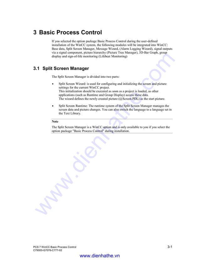 Siemens win cc manual pcs 7 wincc basic process control | PDF ...