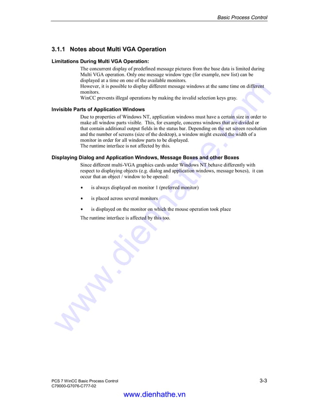 Siemens win cc manual pcs 7 wincc basic process control | PDF ...