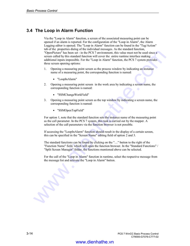 Siemens win cc manual pcs 7 wincc basic process control | PDF ...