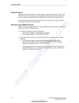 Siemens win cc manual pcs 7 wincc basic process control | PDF