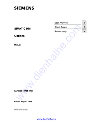 Siemens win cc manual simatic hmi options | PDF