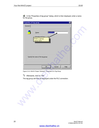 Siemens win cc manual win cc getting started | PDF
