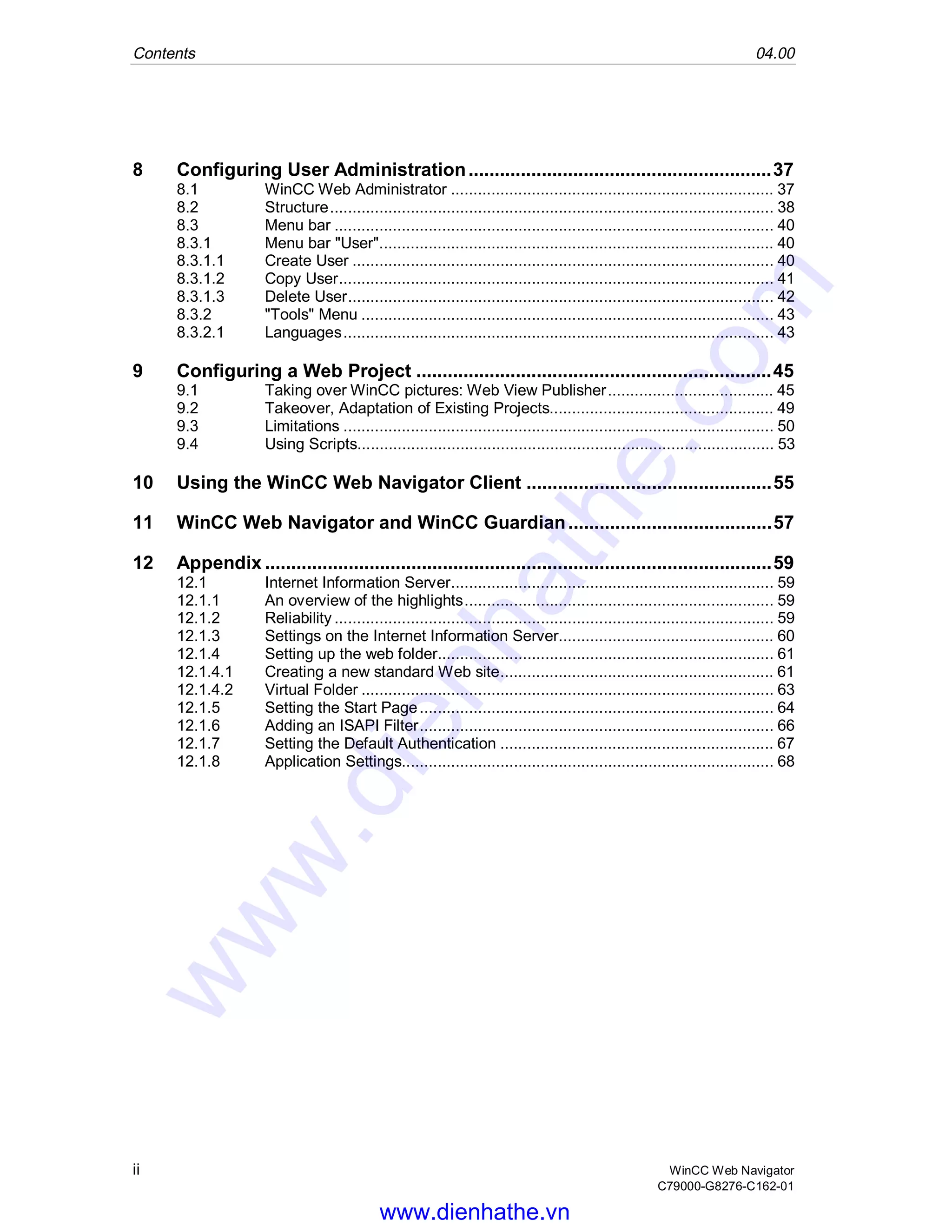 Siemens win cc manual win cc web navigator v1.0 | PDF