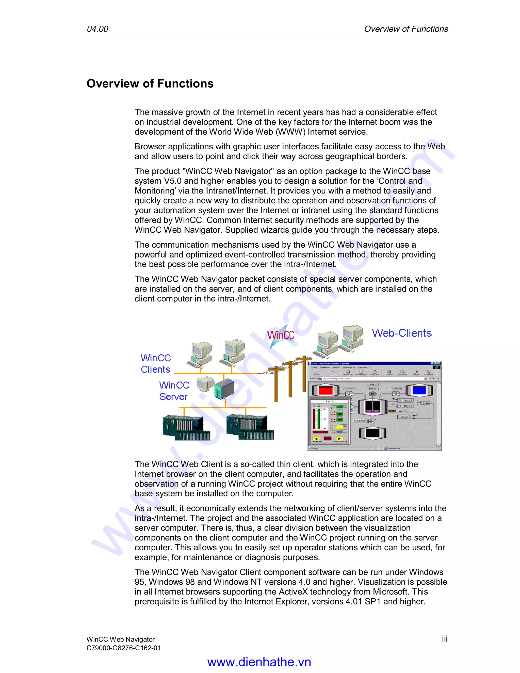 Siemens win cc manual win cc web navigator v1.0 | PDF