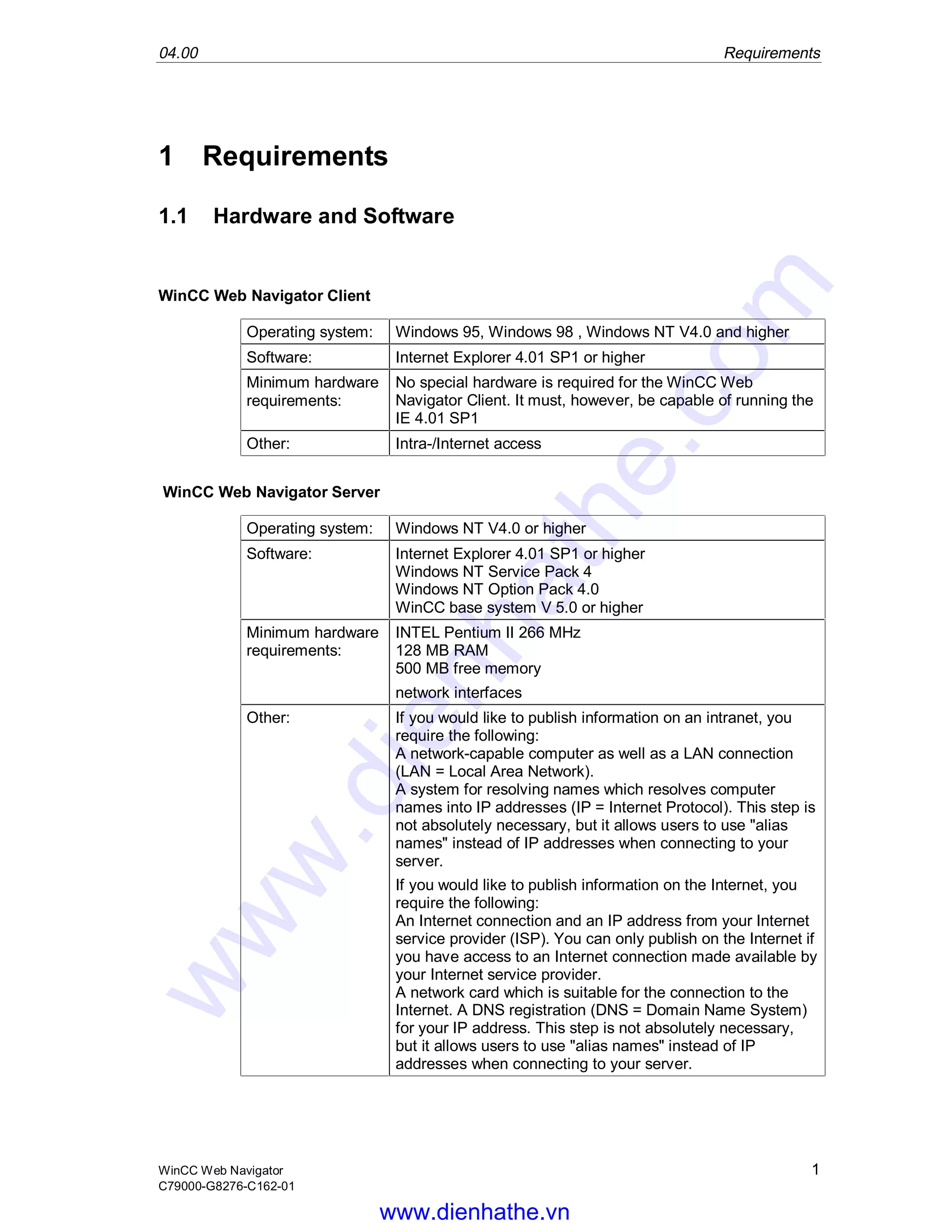 Siemens win cc manual win cc web navigator v1.0 | PDF
