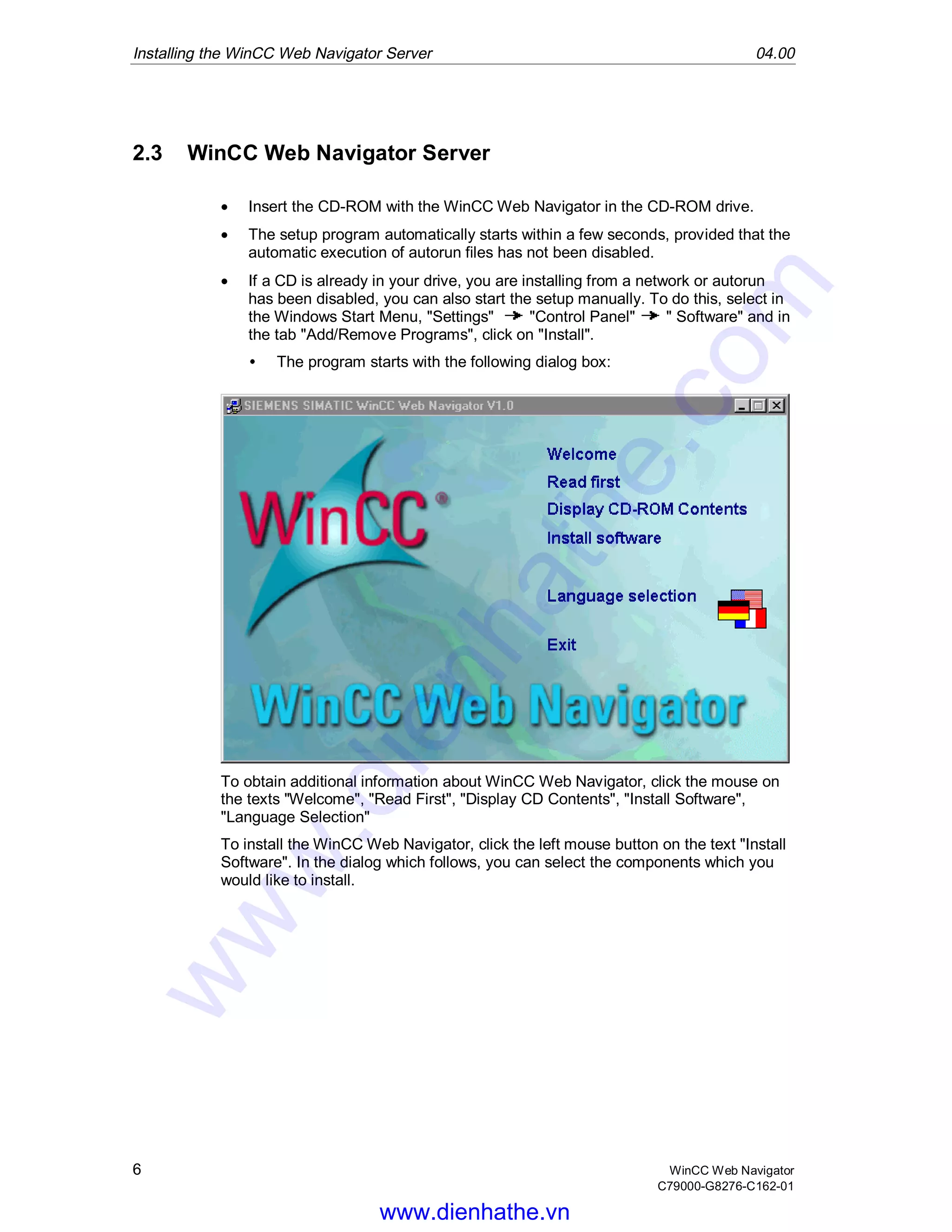 Siemens win cc manual win cc web navigator v1.0 | PDF