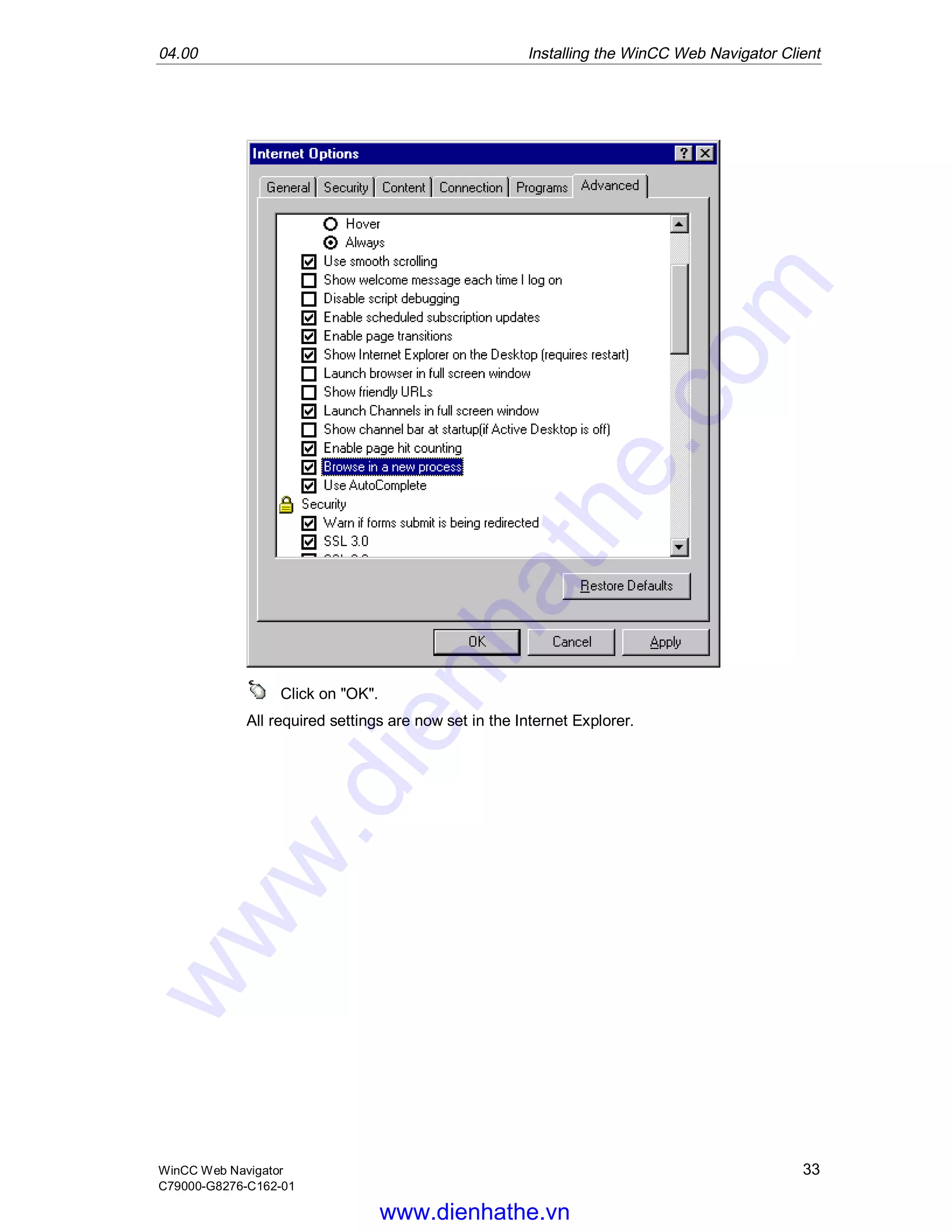 Siemens win cc manual win cc web navigator v1.0 | PDF