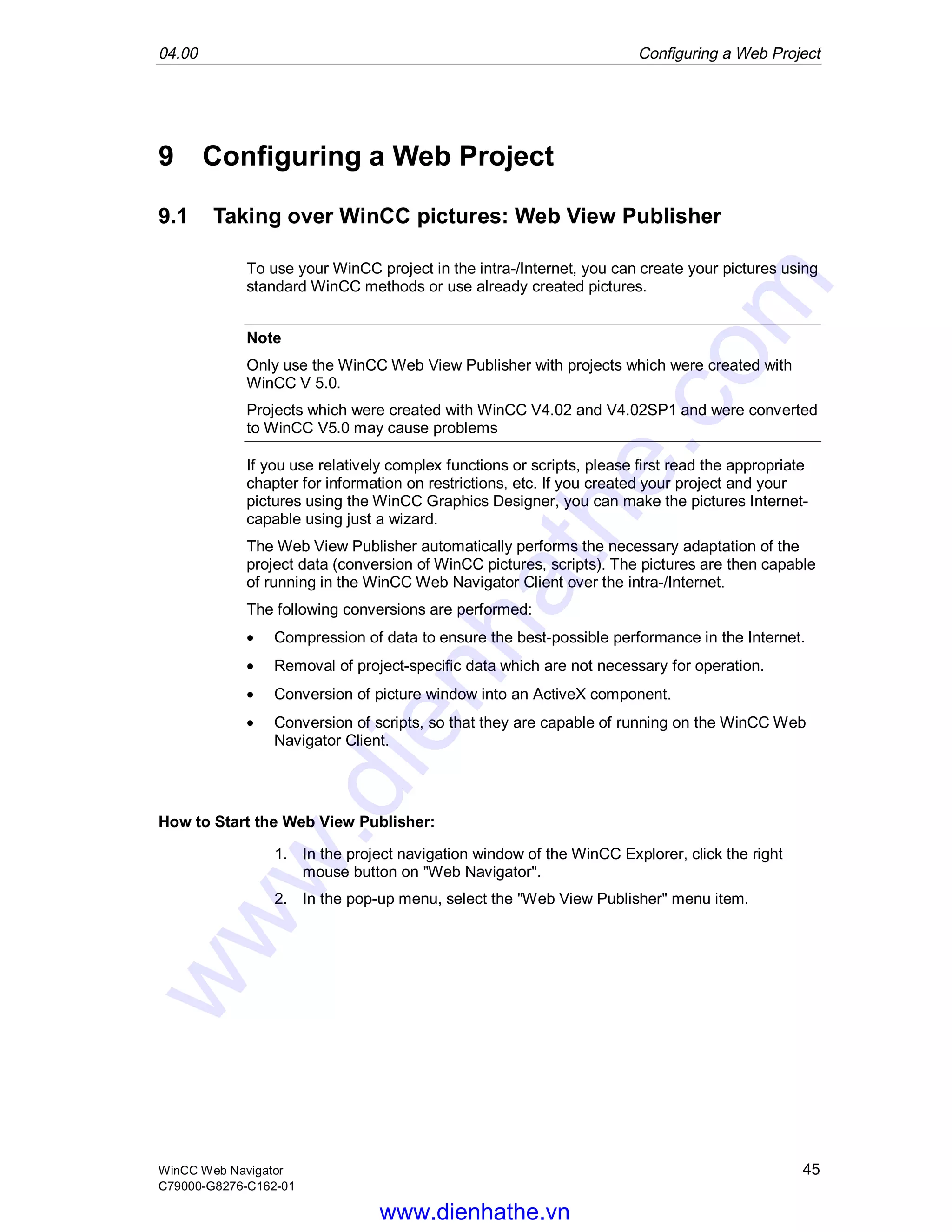 Siemens win cc manual win cc web navigator v1.0 | PDF