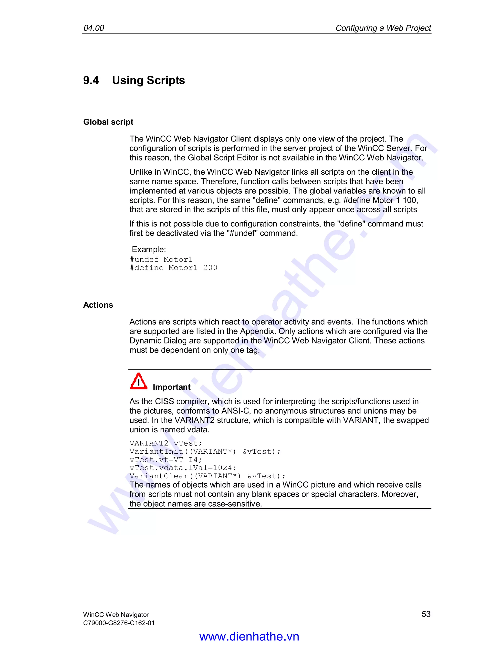 Siemens win cc manual win cc web navigator v1.0 | PDF