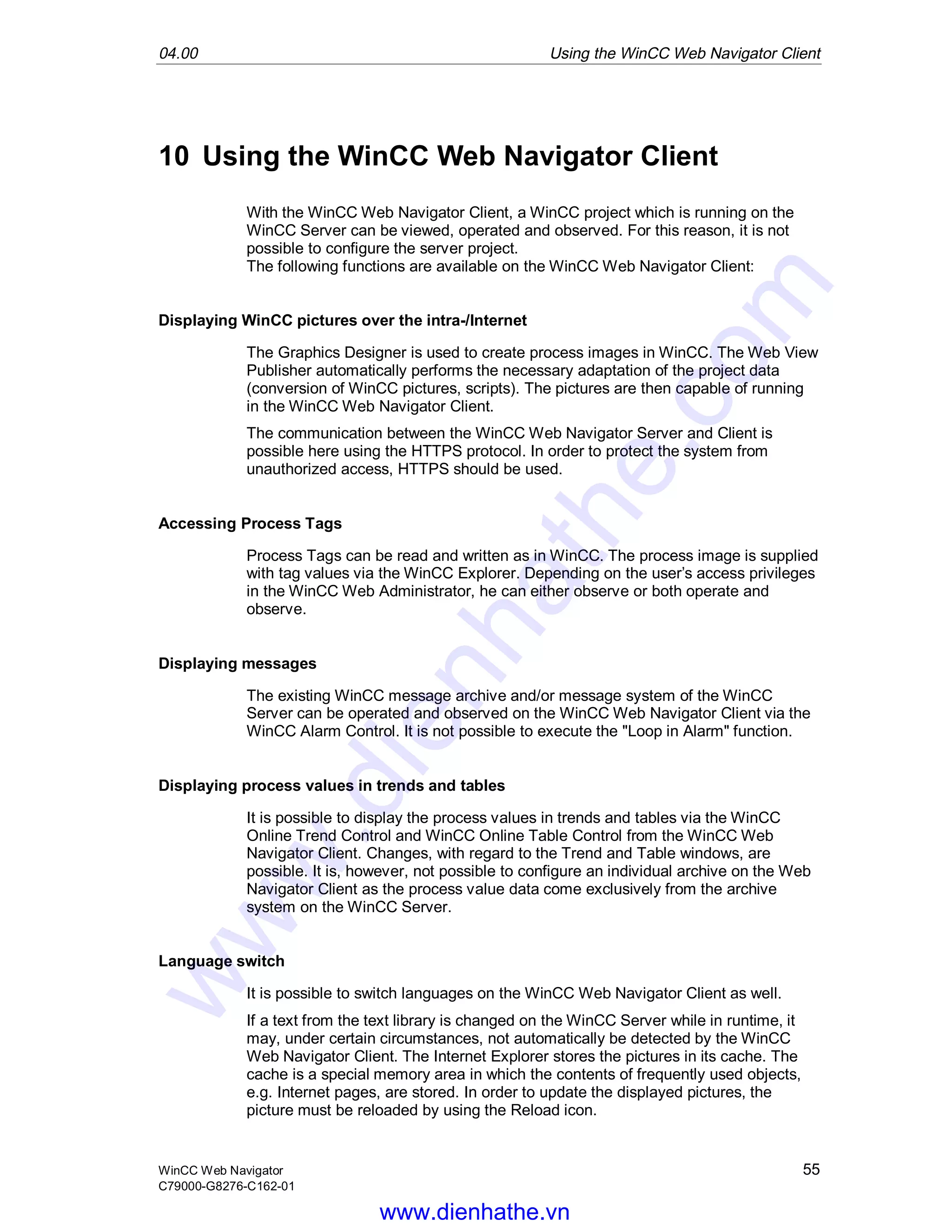 Siemens win cc manual win cc web navigator v1.0 | PDF