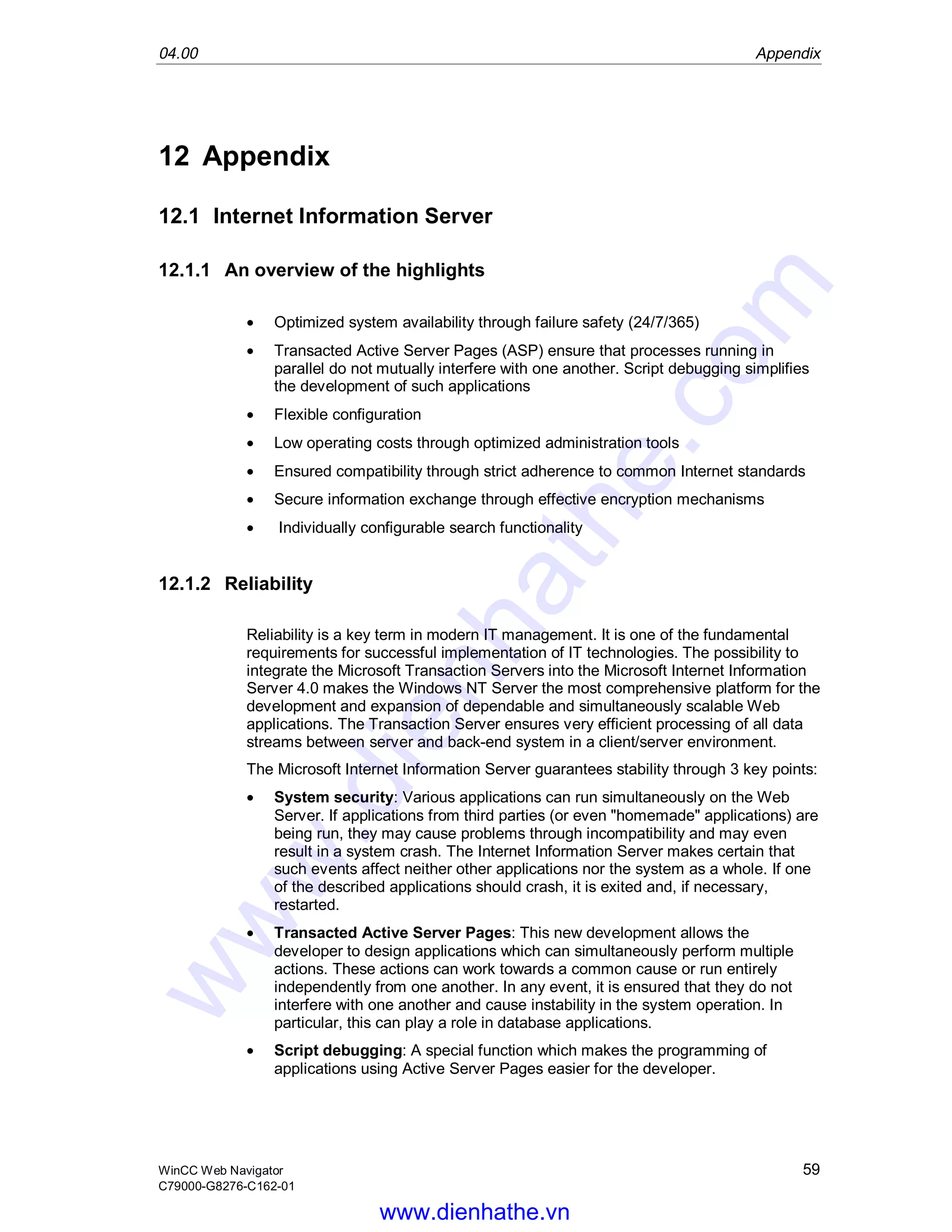 Siemens win cc manual win cc web navigator v1.0 | PDF