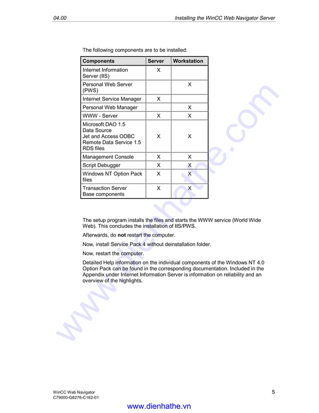 Siemens win cc manual win cc web navigator v1.0 | PDF | Operating ...