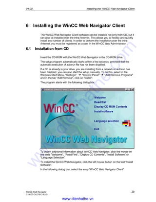 Siemens win cc manual win cc web navigator v1.0 | PDF
