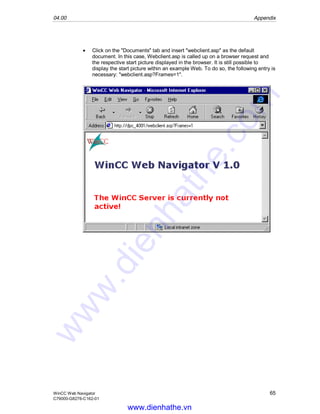 Siemens win cc manual win cc web navigator v1.0 | PDF