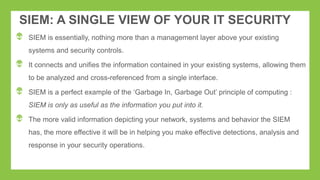 Beginner's Guide to SIEM | PPTX