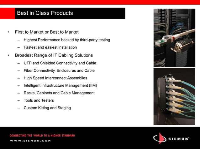 Siemon cabling products | PPT