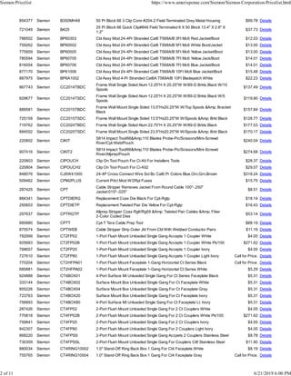 Siemon price list | PDF