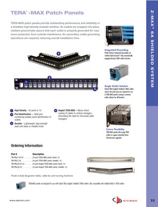 Siemon Z Max Catalog | PDF