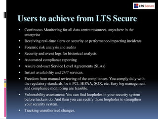 LTS SECURE SECURITY INFORMATION AND EVENT MANAGEMENT (SIEM) | PPT