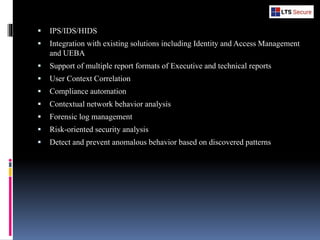 LTS SECURE SECURITY INFORMATION AND EVENT MANAGEMENT (SIEM) | PPT