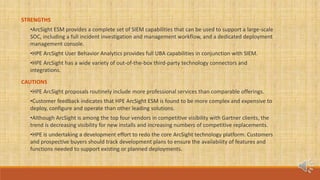 QRadar, ArcSight and Splunk | PPTX