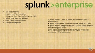 QRadar, ArcSight and Splunk | PPTX