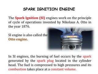 spark ignition engine with valve train | PPT