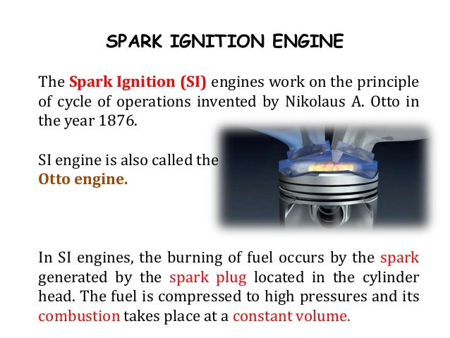 spark ignition engine with valve train