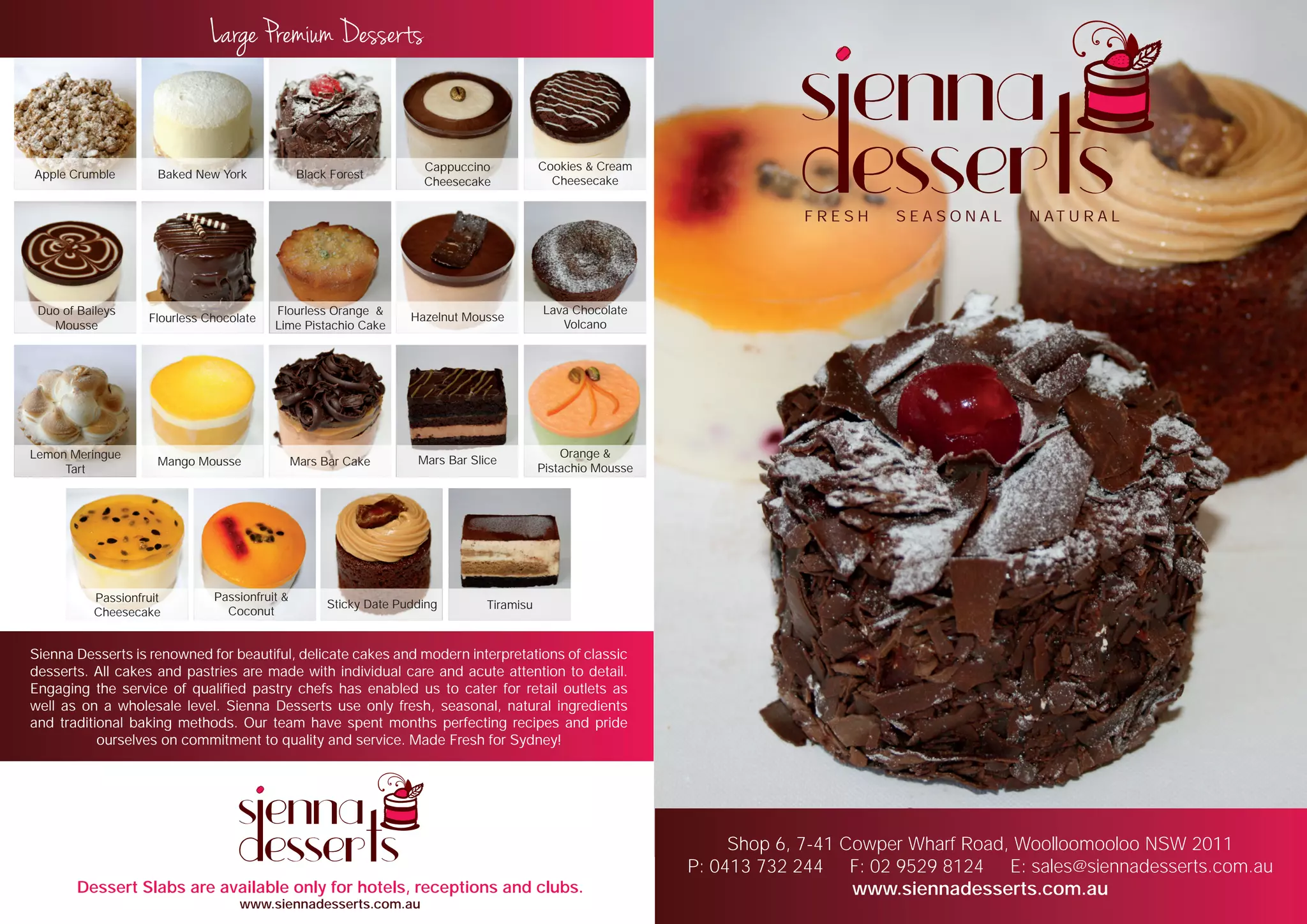 Sienna desserts catalogue v6 (2) | PDF