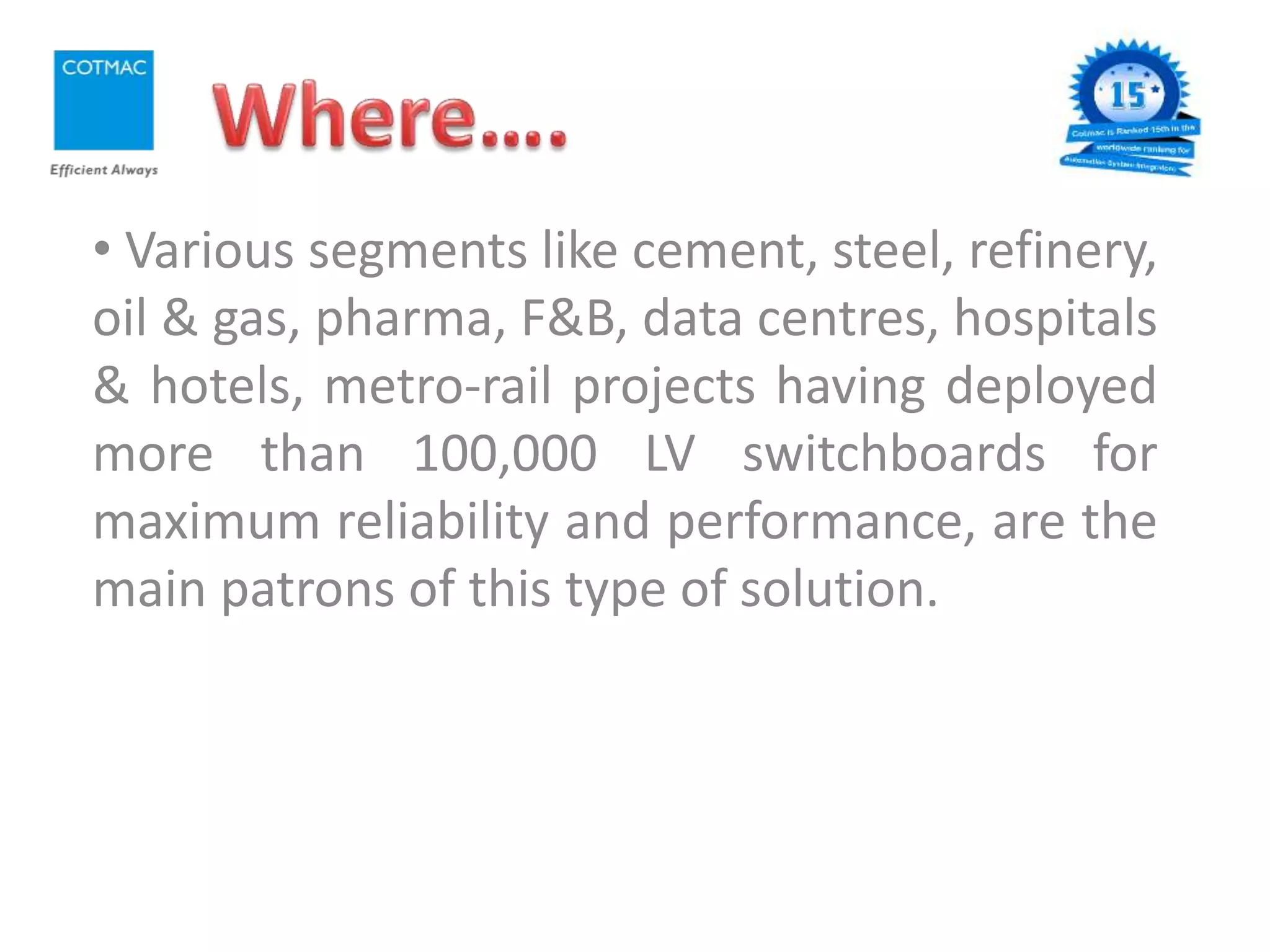 Siepan 8PU LV Switchboards | PPTX