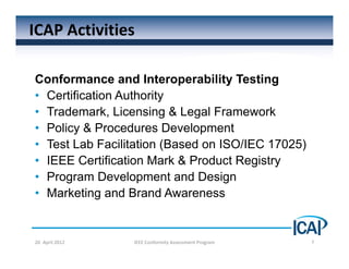 ICAP and Standards Implementation | PDF