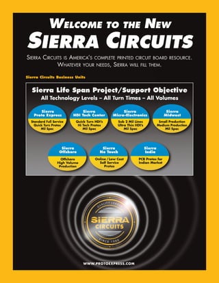 Sierra Circuits PCB Fabrication Capabilities | PDF