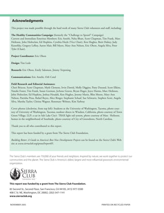 Sierra Club Buildingbetter | PDF