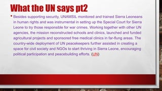 Sierra Leone UN case study | PPTX