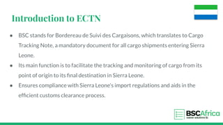 Sierra Leone BSC Certificate Procedure BSC Africa | PDF