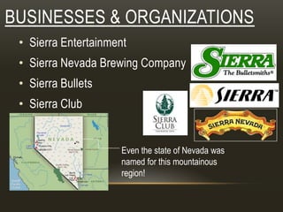 Sierra nevada presentation | PPTX