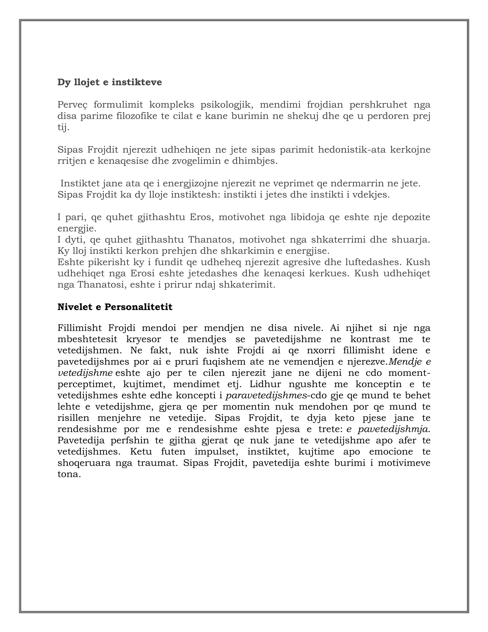 Si e sheh frojdi zhvillimin e femijes… | DOCX