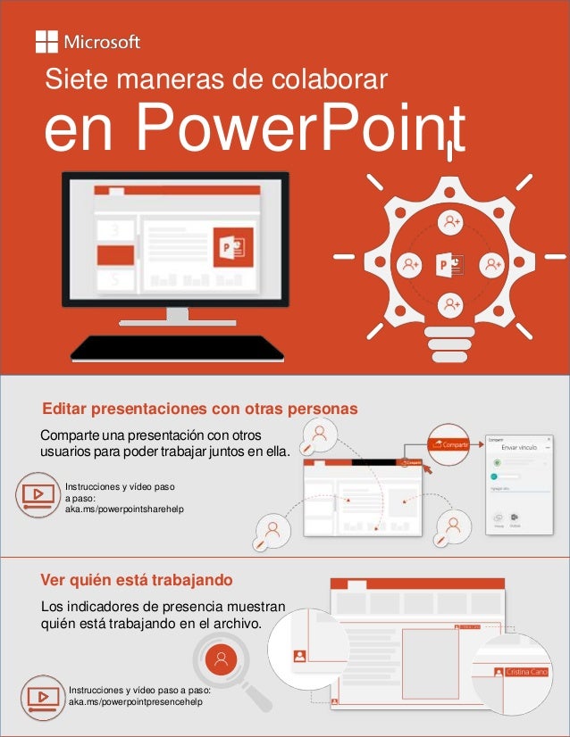 Siete maneras de colaborar con power point