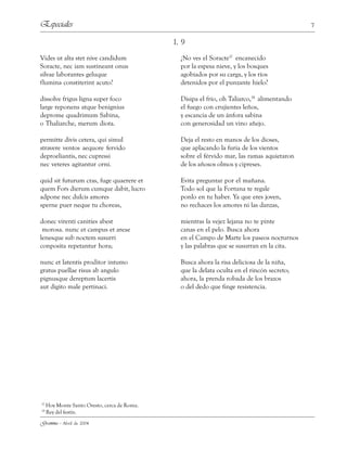 Siete odas de horacio | PDF