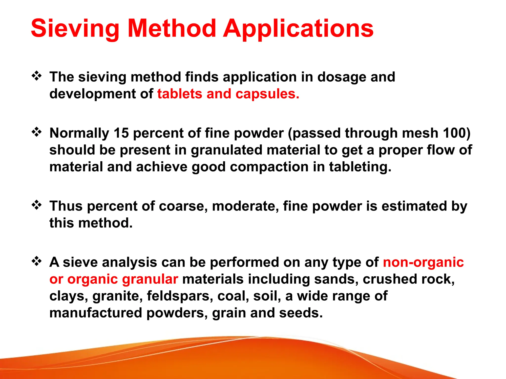sieving analysis and results interpretation | PDF
