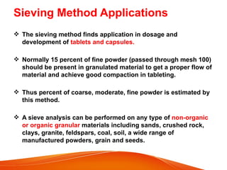 sieving analysis and results interpretation | PDF