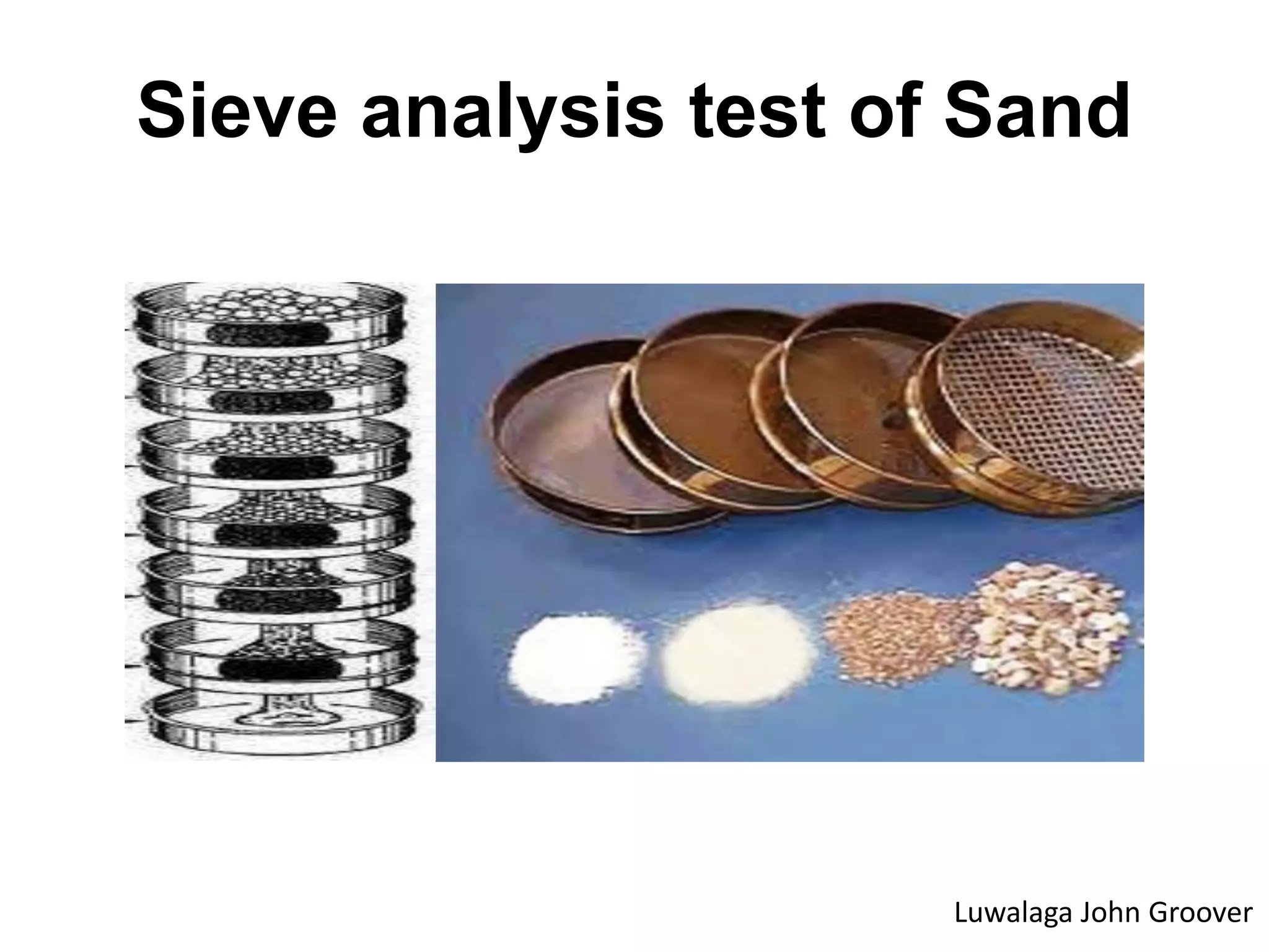 Sieve analysis test of sand (video version check https://www.youtube ...