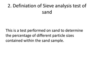 Sieve analysis test of sand (video version check https://www.youtube ...