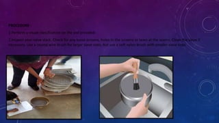 Sieve analysis test report | PPTX