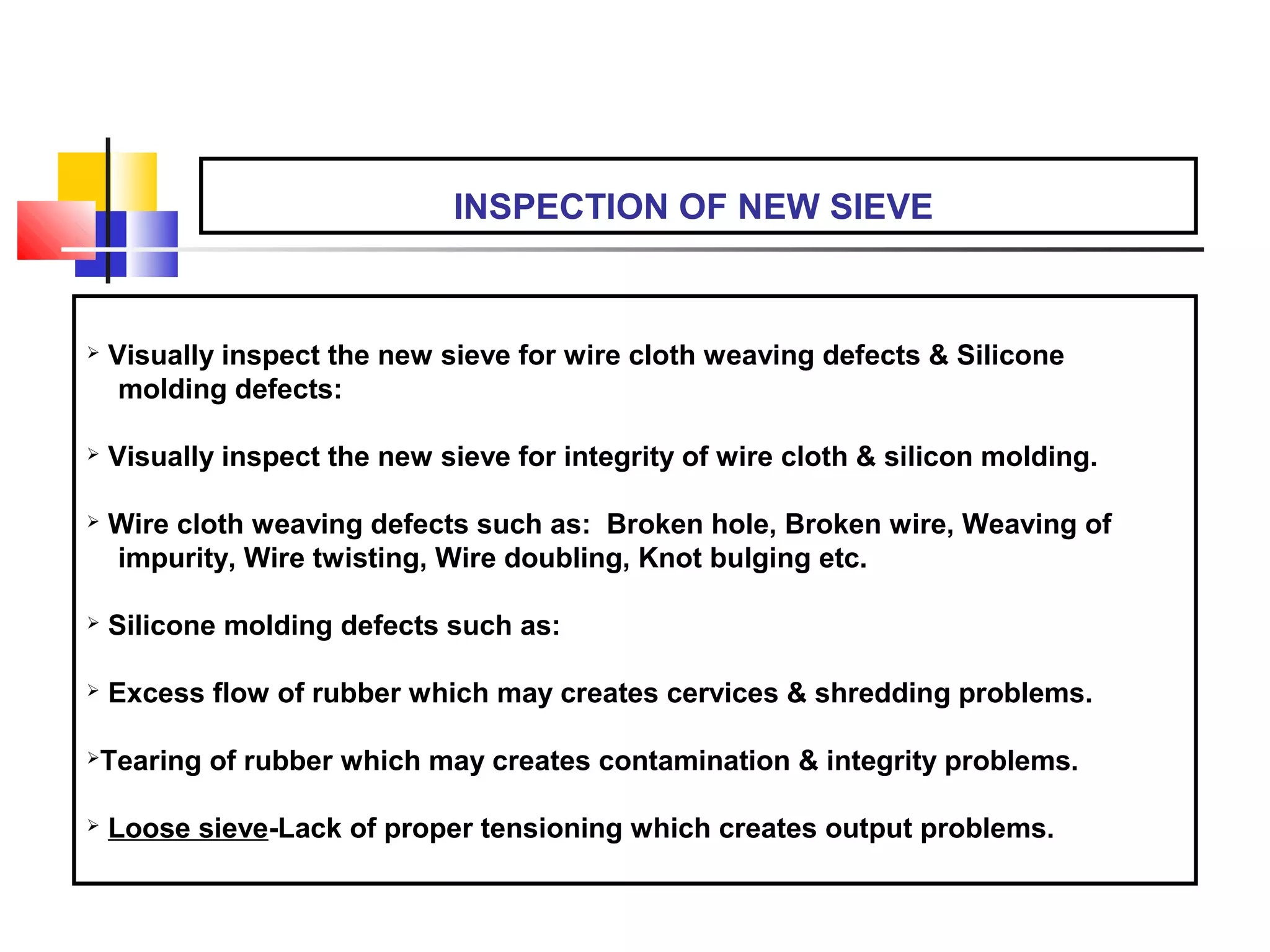 Sieves & Screens used during processing of pharmaceutical products | PPT