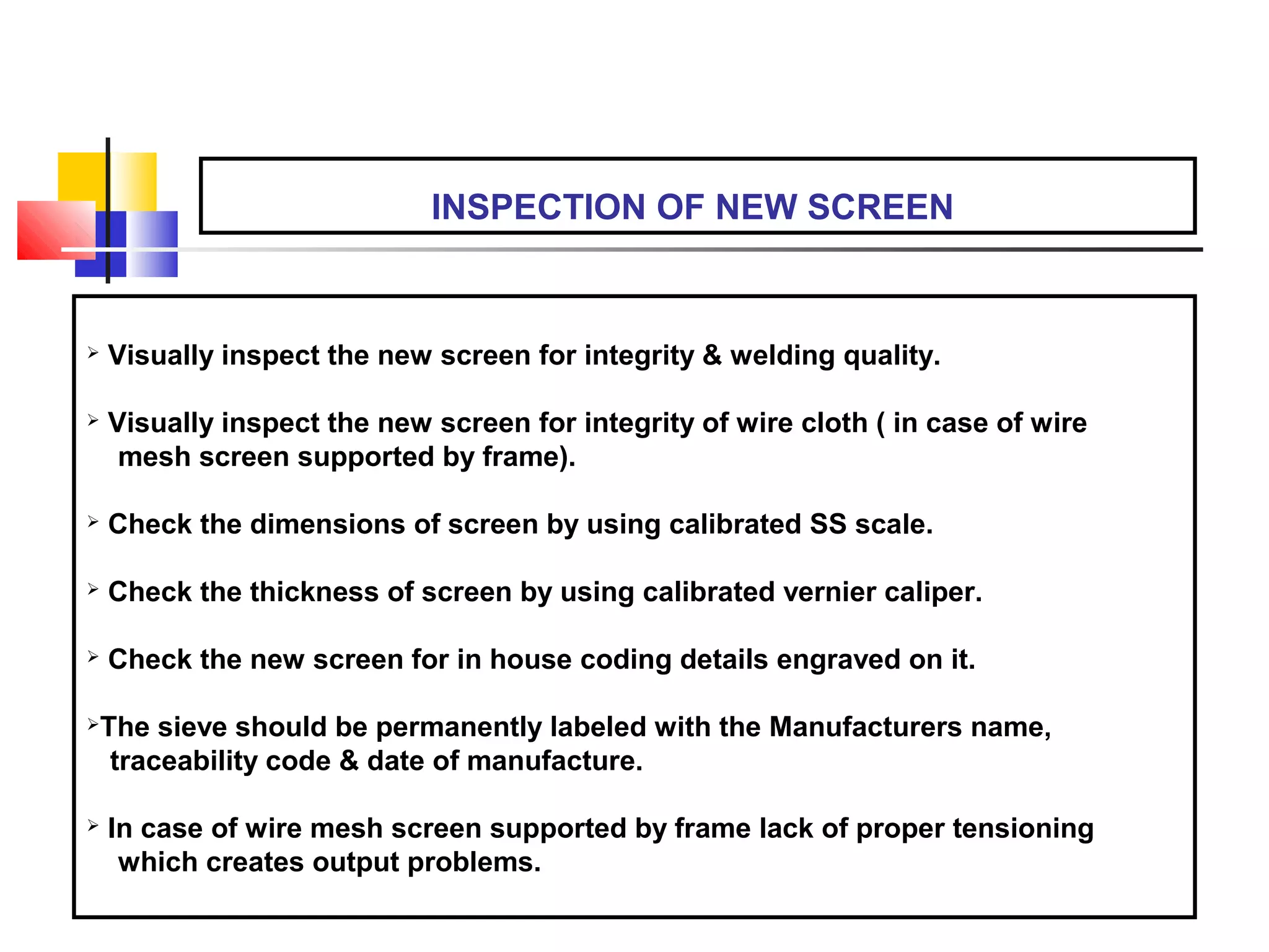 Sieves & Screens used during processing of pharmaceutical products | PPT