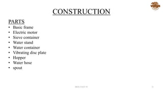 Sieving machine (1) | PPTX