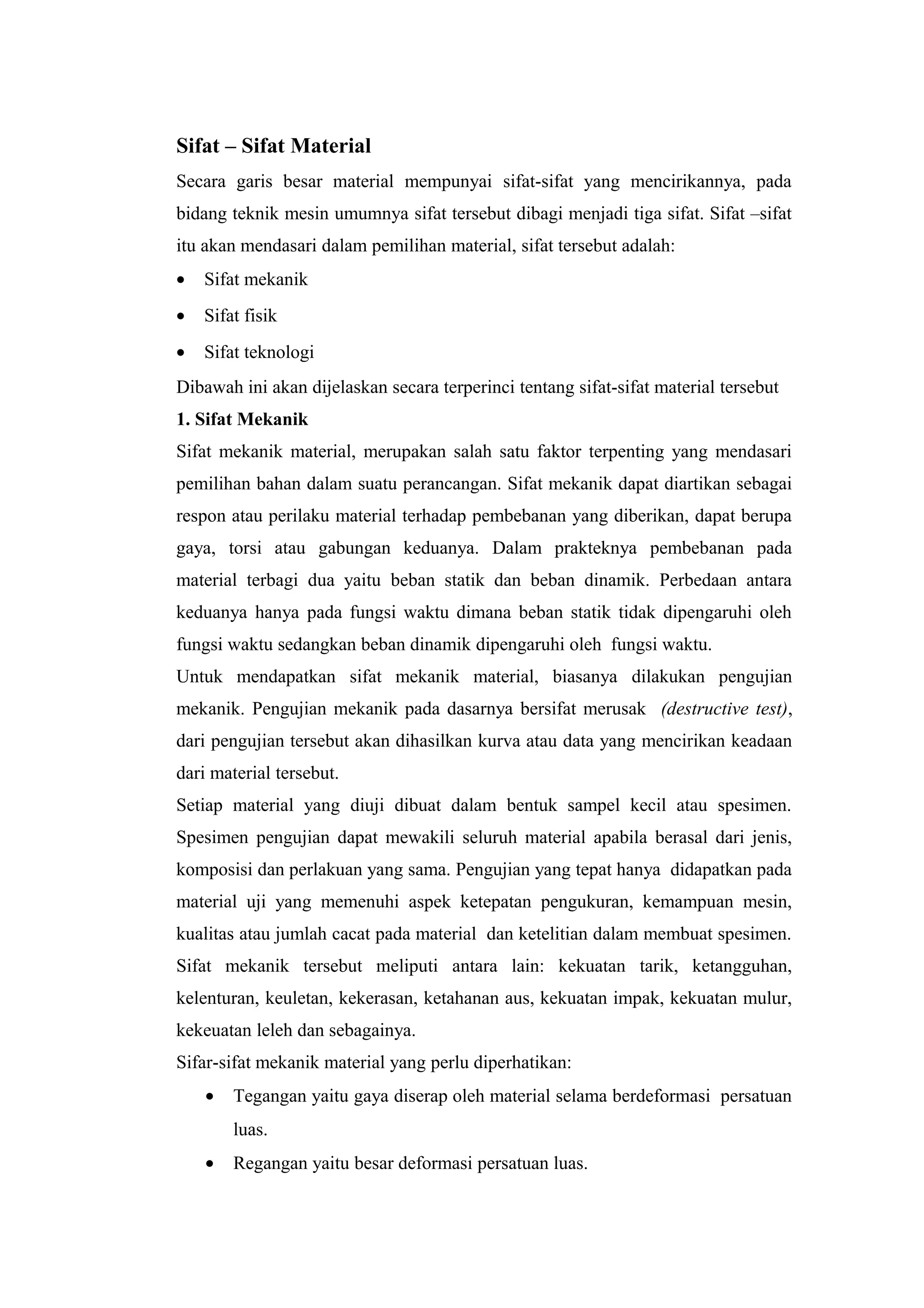 Sifat material1 | DOC