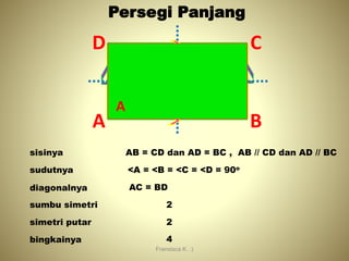 Sifat Sifat Bangun Datar Segiempat | PPTX